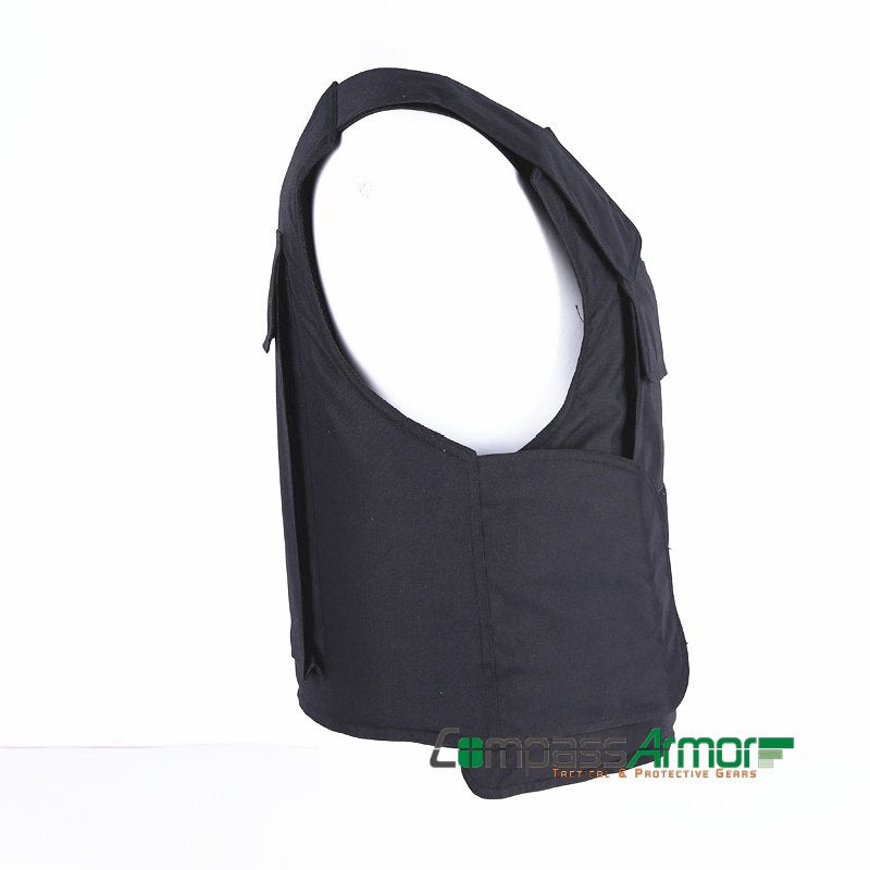 LIGHT-WEIGHT CONCEALED BULLETPROOF VEST with 10"x12" Plate-Pouch BPV-S ...