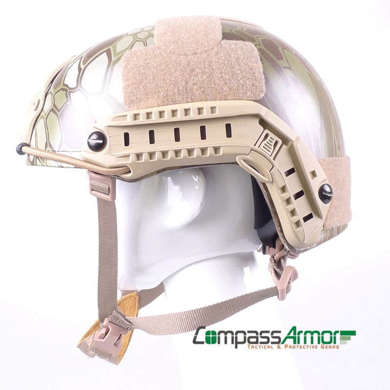 FAST BALLISTIC HIGH CUT HELMET ANTI-BULLET HELMET NIJ IIIA KEVLAR CORE ...