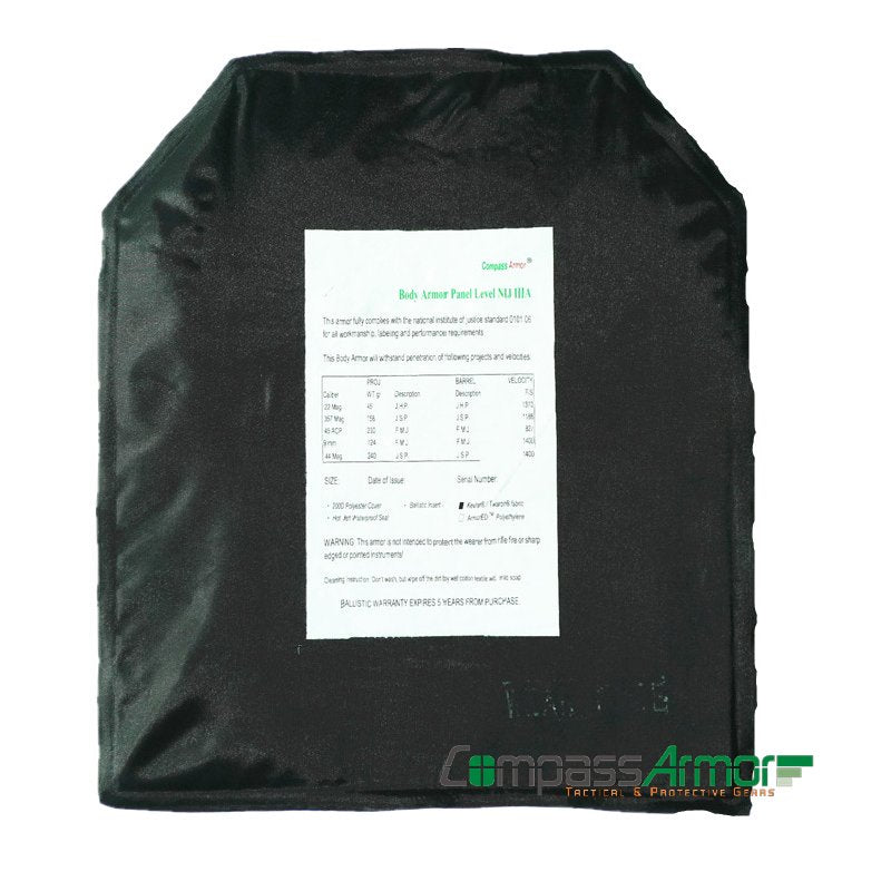10"X12" Light weight Self-defense Soft Armor Panel NIJ Level IIIA ...